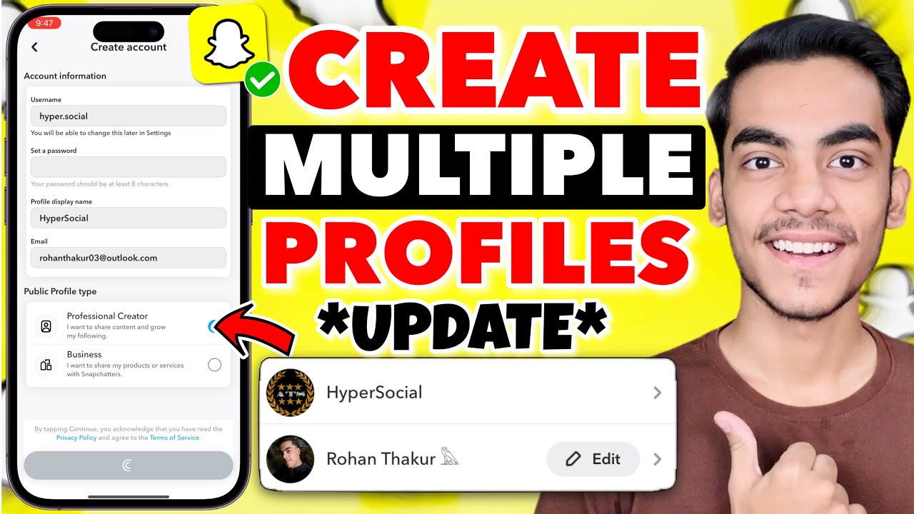 Create Snapchat Multiple Profile New Update | Add Multiple Snapchat ...
