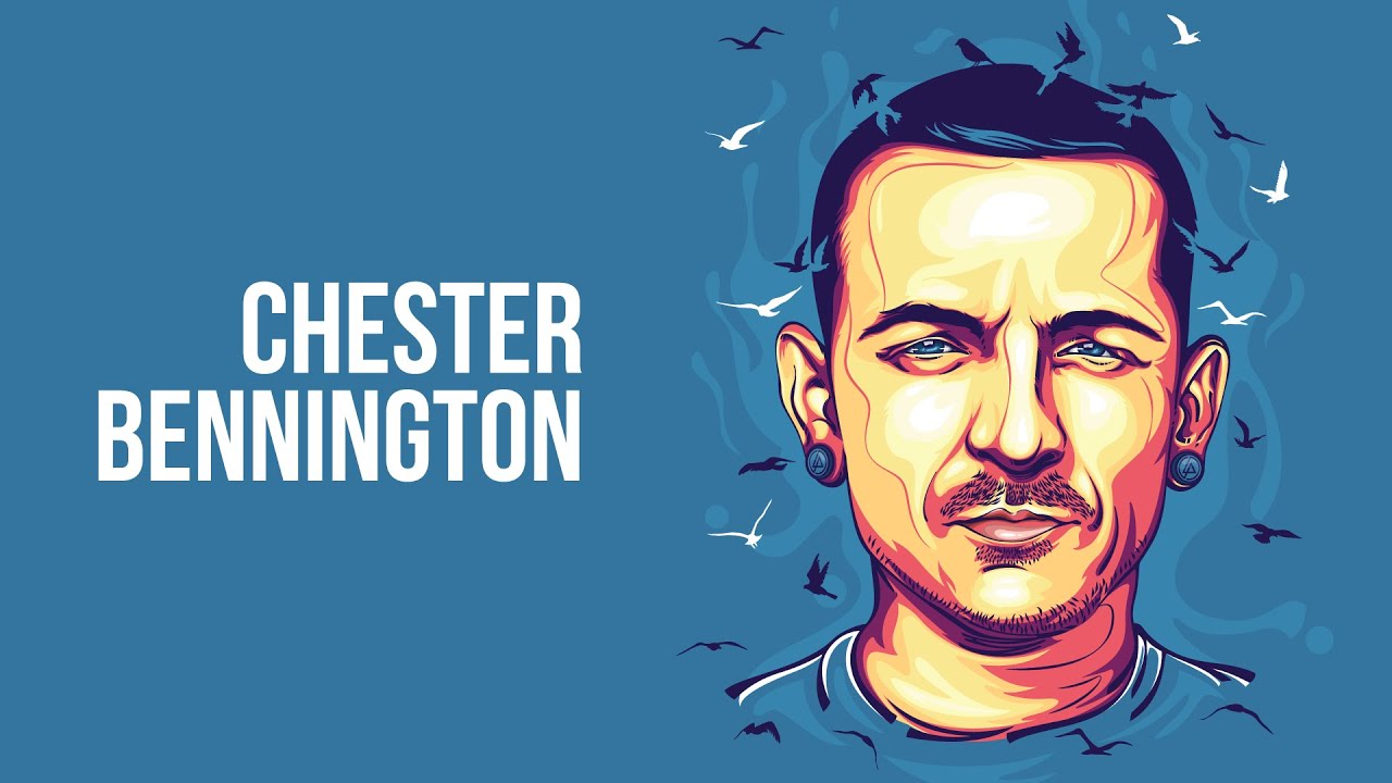 Vector Portrait in Adobe Ilustrator | Tribute to Chester Bennington ...