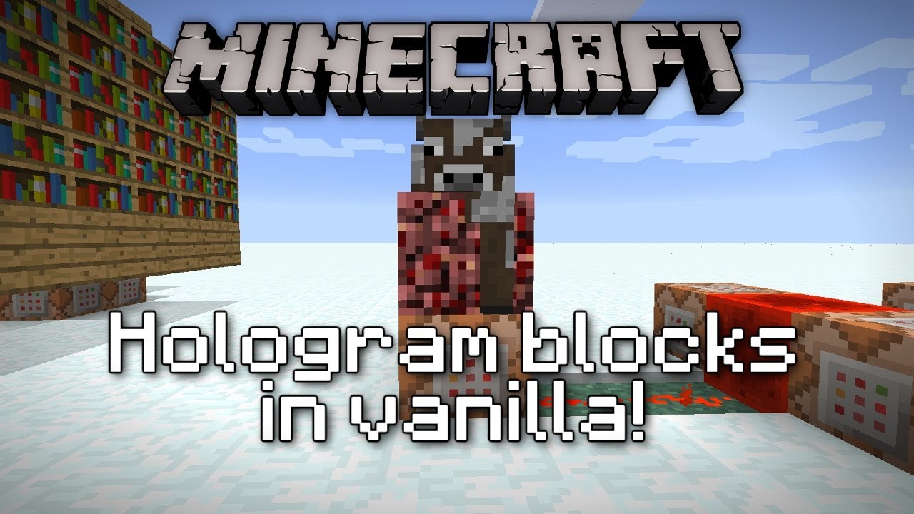 Minecraft Easy Redstone Tutorials: Hologram blocks in vanilla! - YouTube