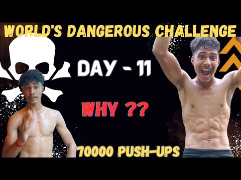 💀 DANGEROUS CHALLENGE 💀DAY - 11 🌀70000 PUSH-UPS CHALLENGE 🥵 - YouTube