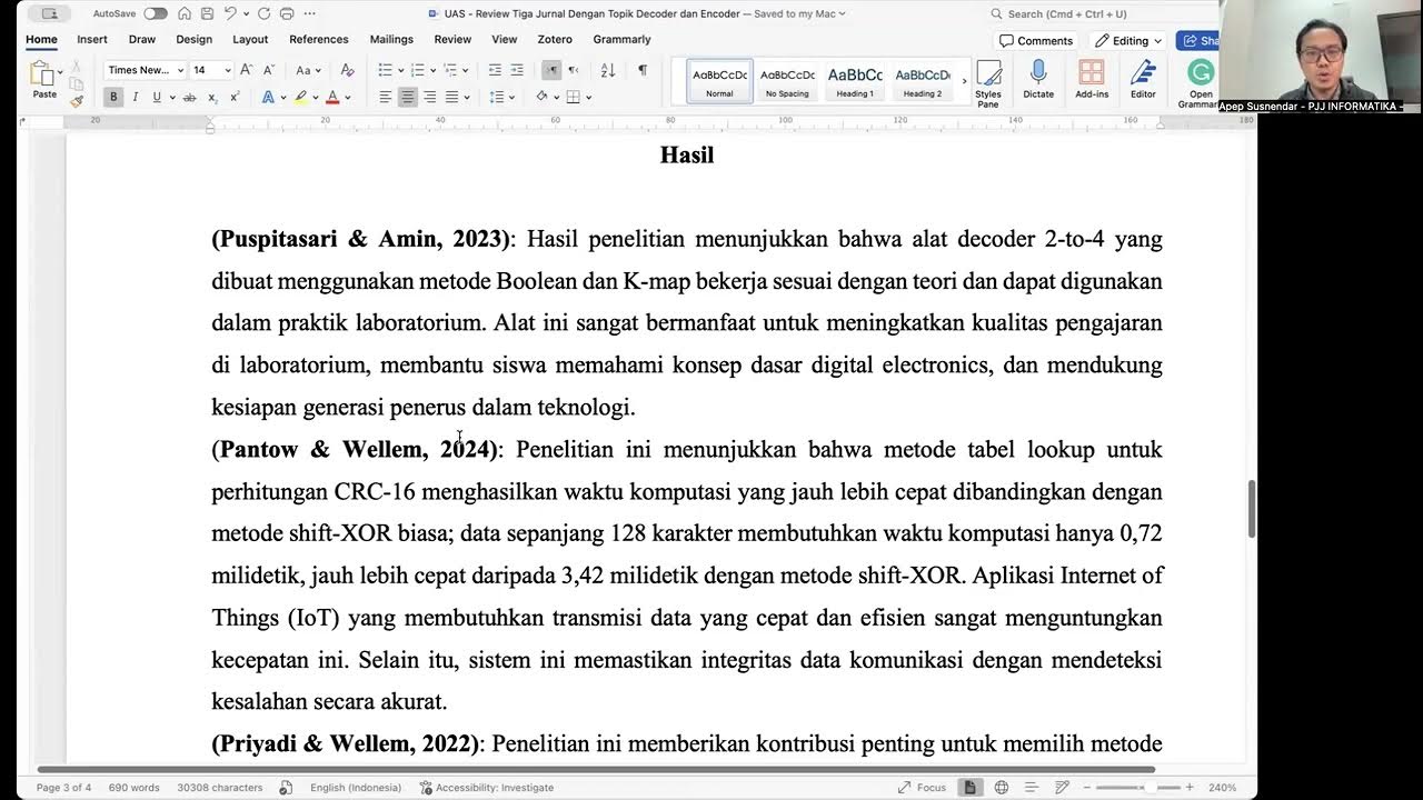 Review Jurnal Terkait Encoder dan Decoder - YouTube