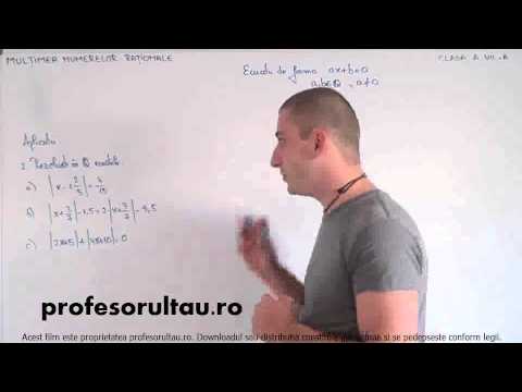 12 Multimea numerelor rationale ecuatii de forma ax+b=0 partea 2 - YouTube