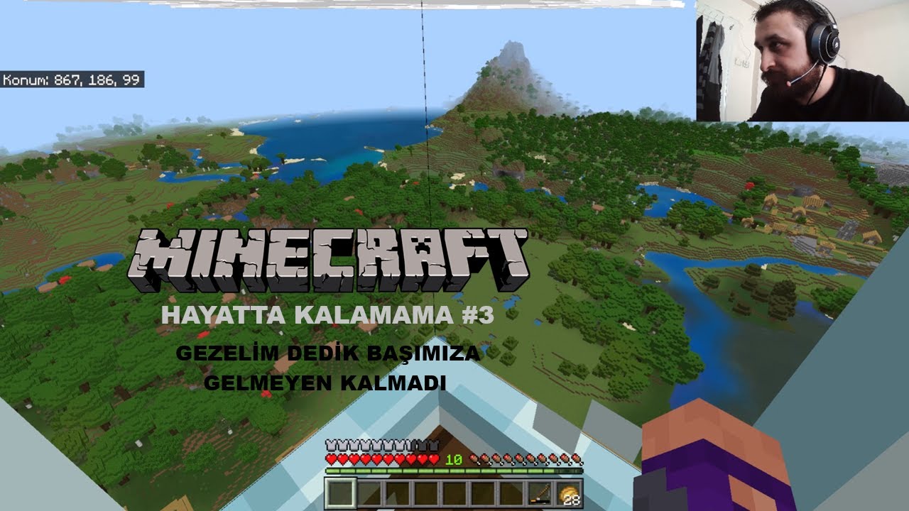 MINECRAFT HAYATTA KALAMAMA #3 | GEZELİM DEDİK BAŞIMIZA GELMEYEN KALMADI ...