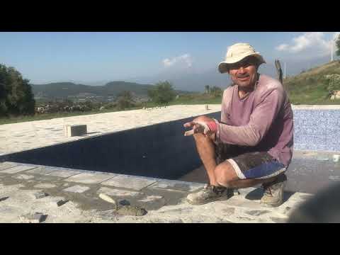 Sonunda havuzu bitirdim. Uygun maliyetli beton havuz nasıl yapılır. kendi havuzunu kendi yap.