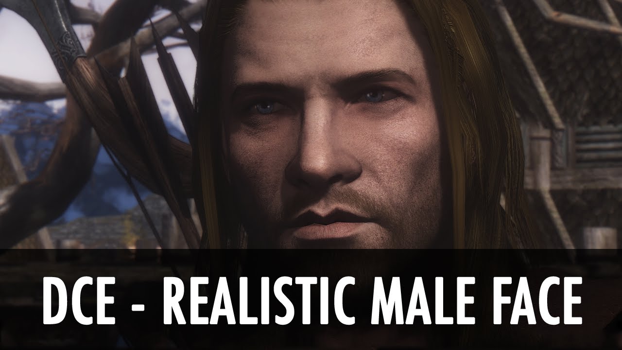 Skyrim Mod Spotlight: DCE - Realistic Male Face - YouTube
