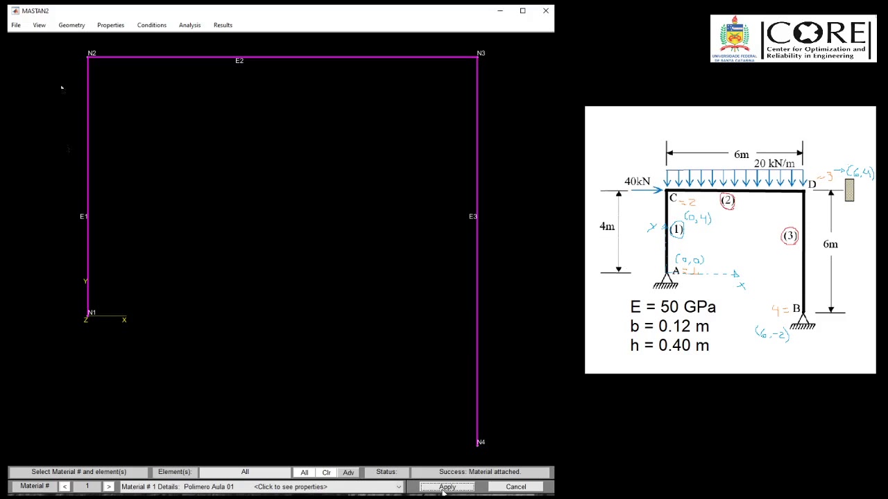 Aula 05. Introdução ao MASTAN2 para análise estrutural - YouTube