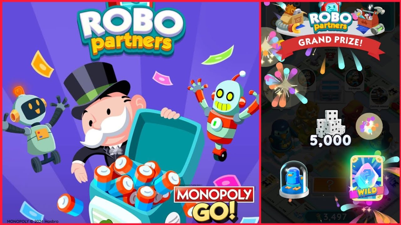 Robo Partners Monopoly Go New Partner Event Full Complete 🤩 #monopolygo ...