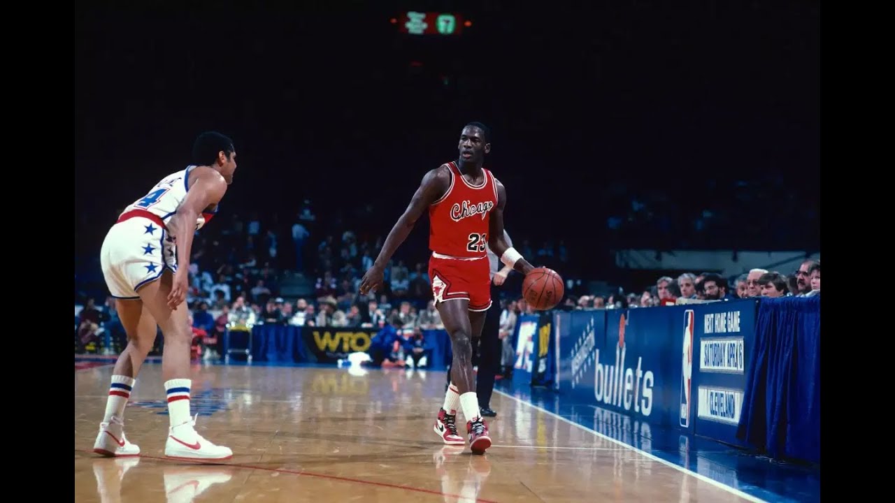 Michael Jordan First NBA Game 26/10/1984 Chicago Bulls vs Washington ...