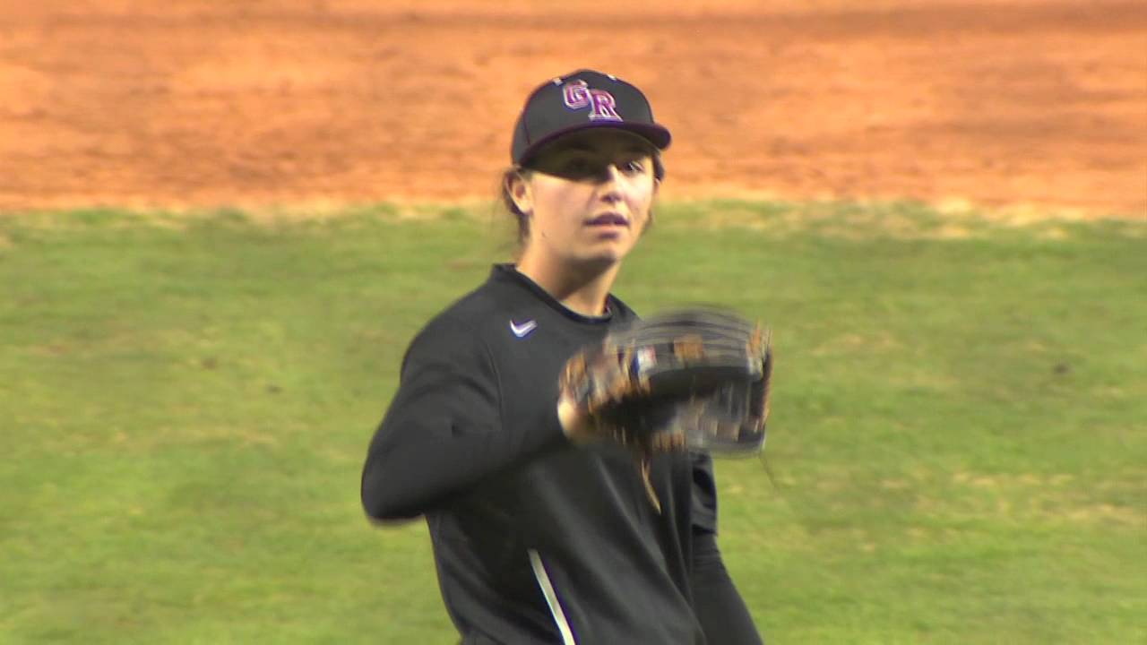 Sarah Hudek, George Ranch High School Baseball - Chevy Spotlight - YouTube