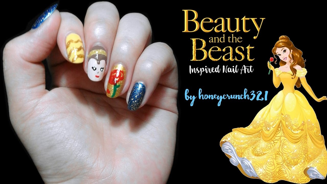 Beauty And The Beast Nail Designs