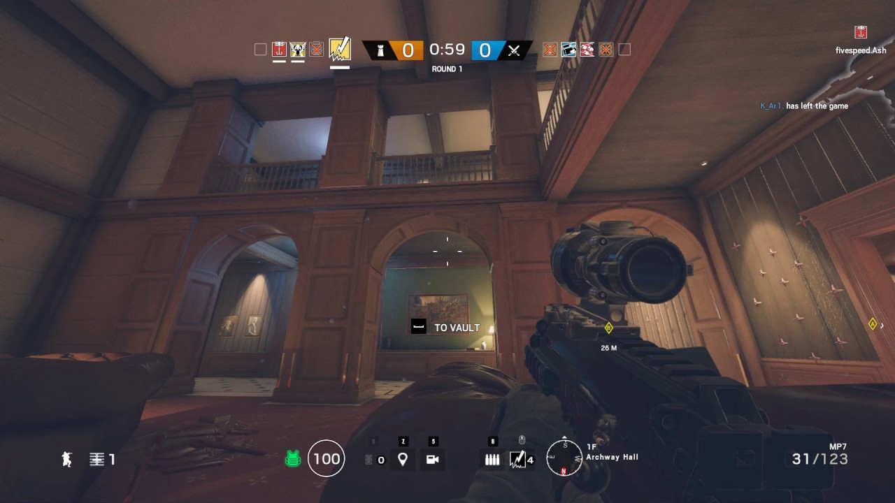 Rainbow Six Siege : End of Round : 4 Kill Play !!!!!! - YouTube