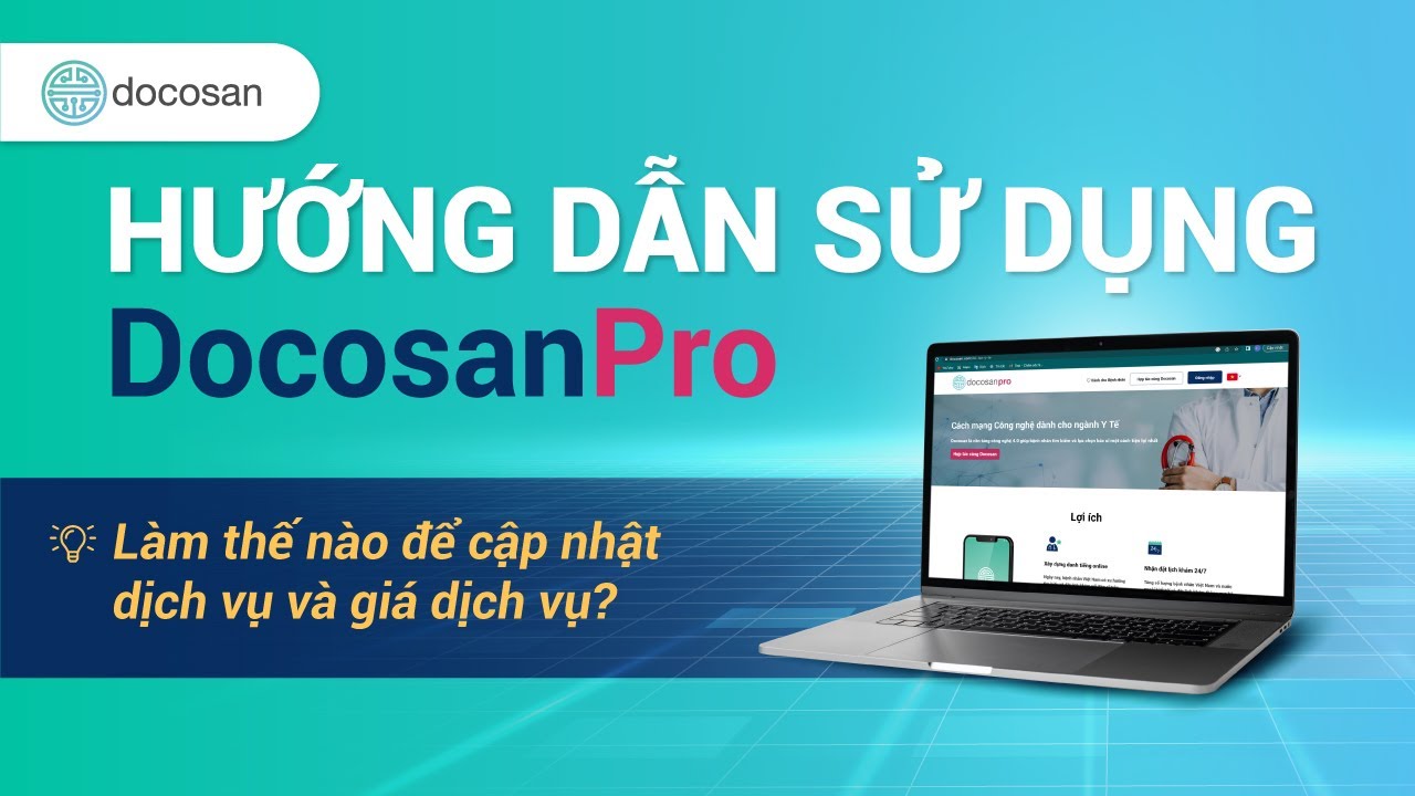 Làm thế nào để cập nhật dịch vụ và giá dịch vụ trên Docosan Pro Web? - YouTube