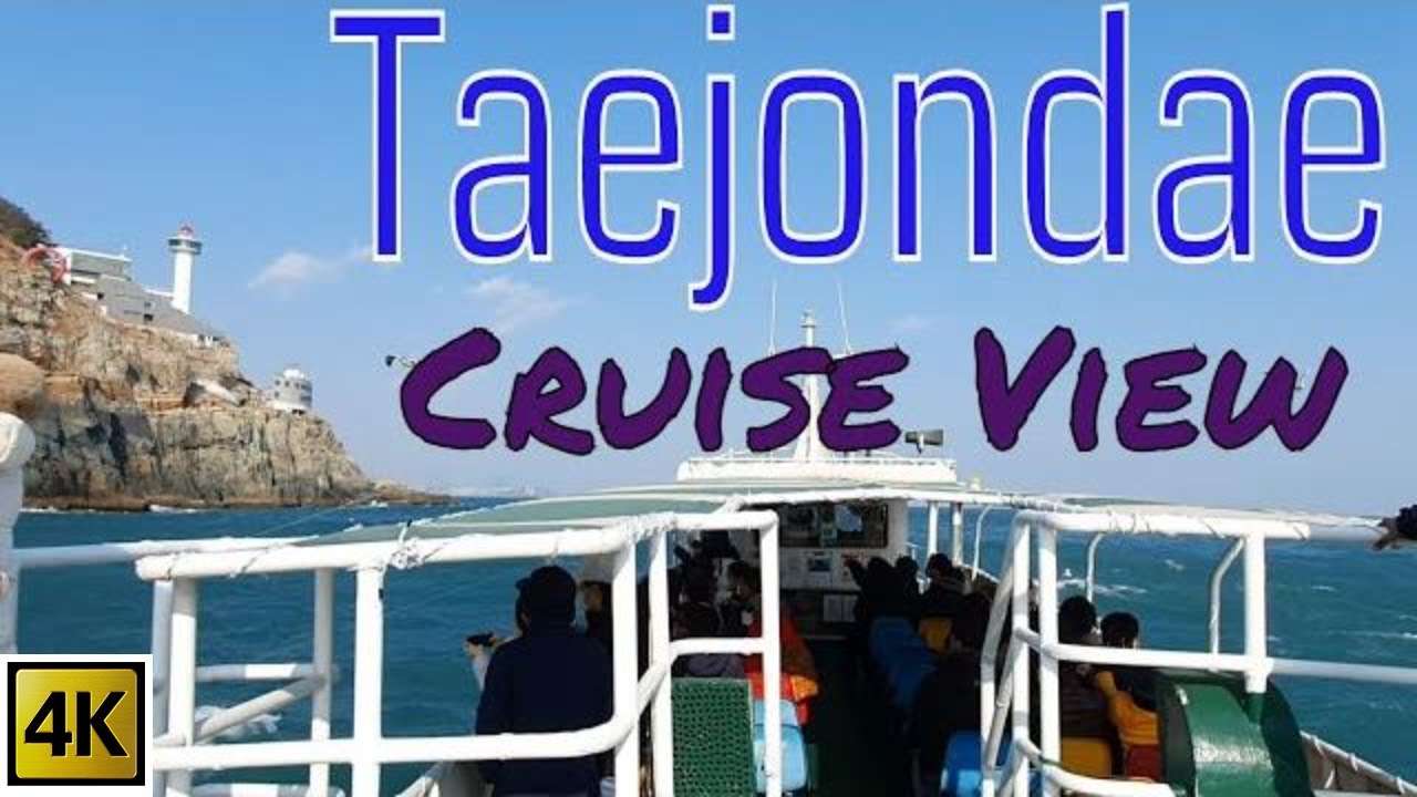 [4K] Taejondae Cruise View || Taejongdae Resort Park || Busan, South ...