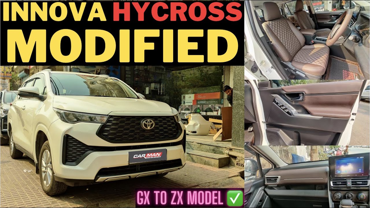 Innova HYCROSS Modified from GX to ZX MODEL LUXURY Coffee INTERIOR 😍 ...