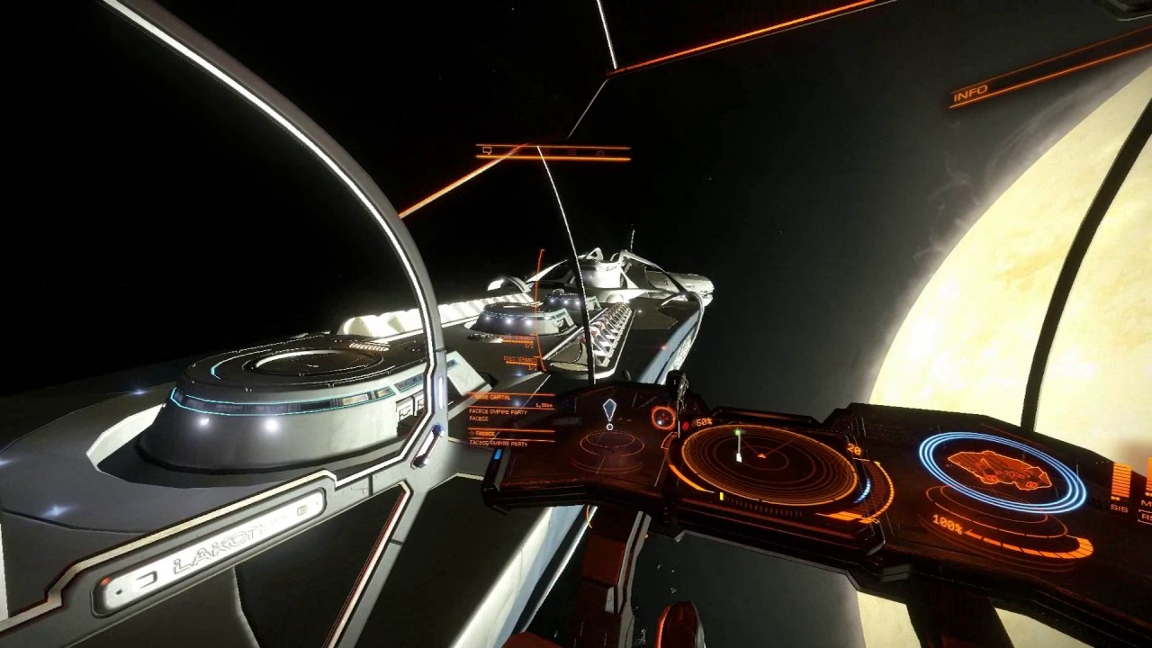 ELITE DANGEROUS - CAPITAL SHIP IMPIRE - YouTube