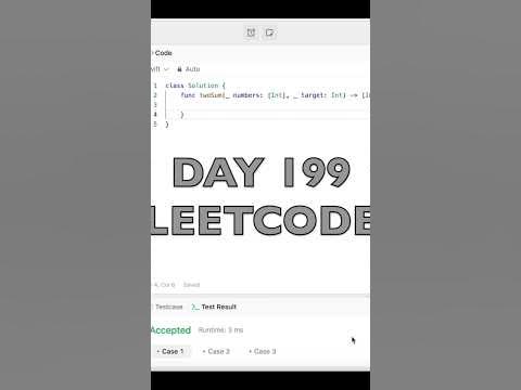 Day 199: LeetCode Problem 167. - Swift #daily #challenge #swiftui #coding #FAANG - YouTube