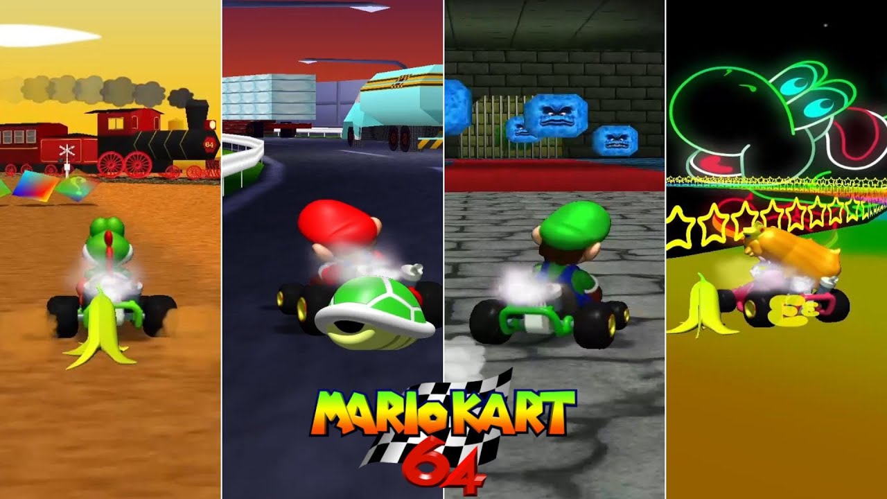 Mario Kart 64 HD // Full Gameplay Walkthrough [All 4 Cups] 150cc ...
