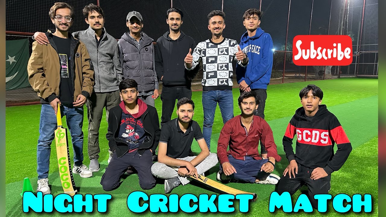 Night Cricket Match in Islamabad with Friends - YouTube
