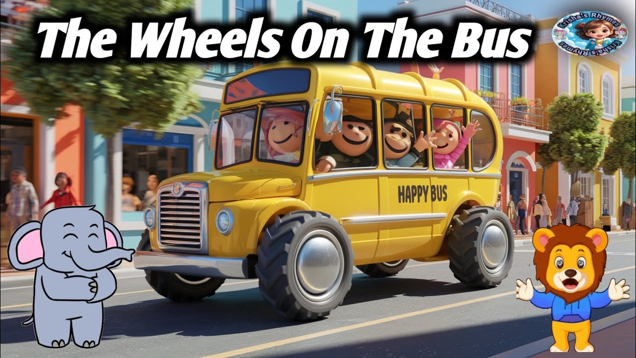 The Wheels on the Bus: A Fun Ride Through Town | Wheels On The Bus Go ...