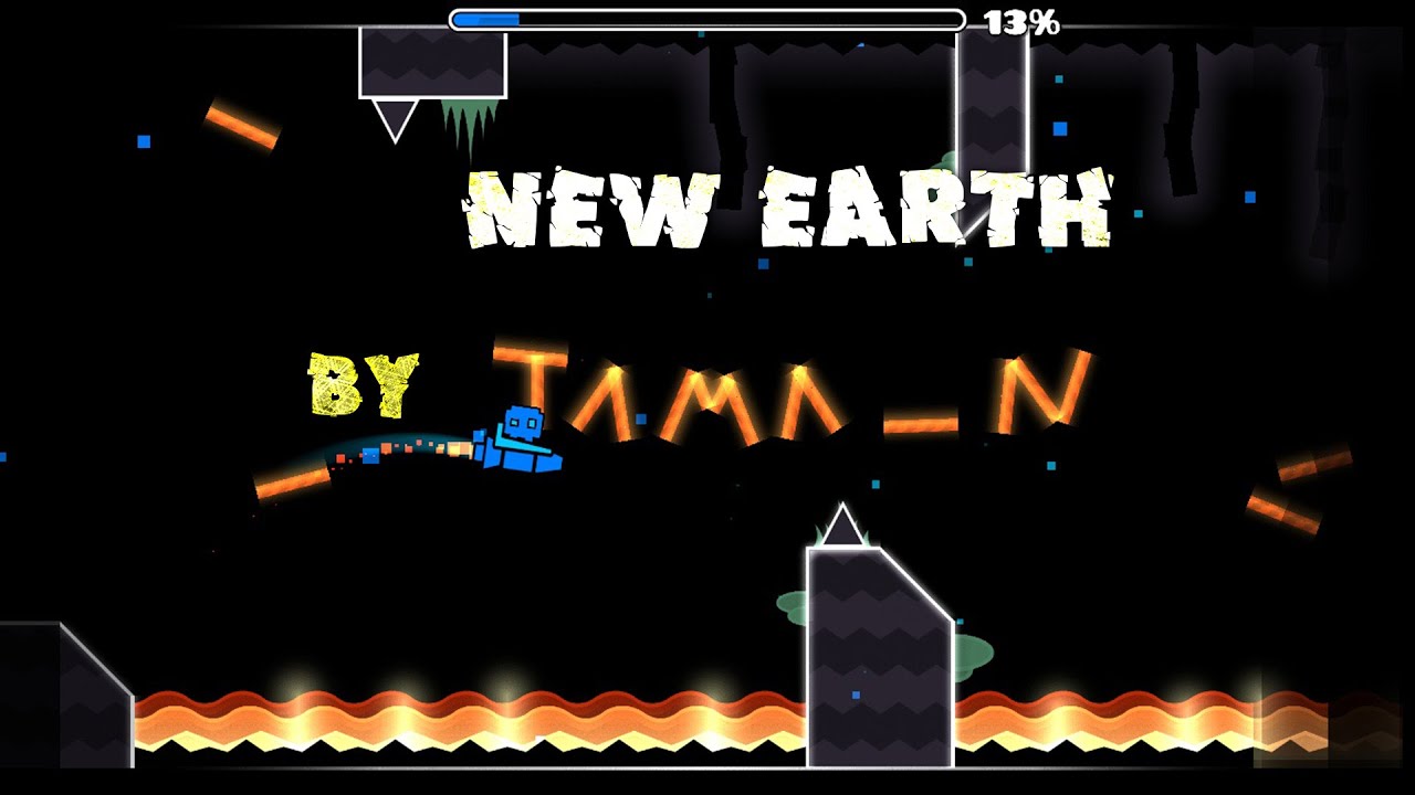 Geometry Dash 2.0 : New Earth ( HARD 4 STARS ) By TAMAN ( ALL 3 COINS ...