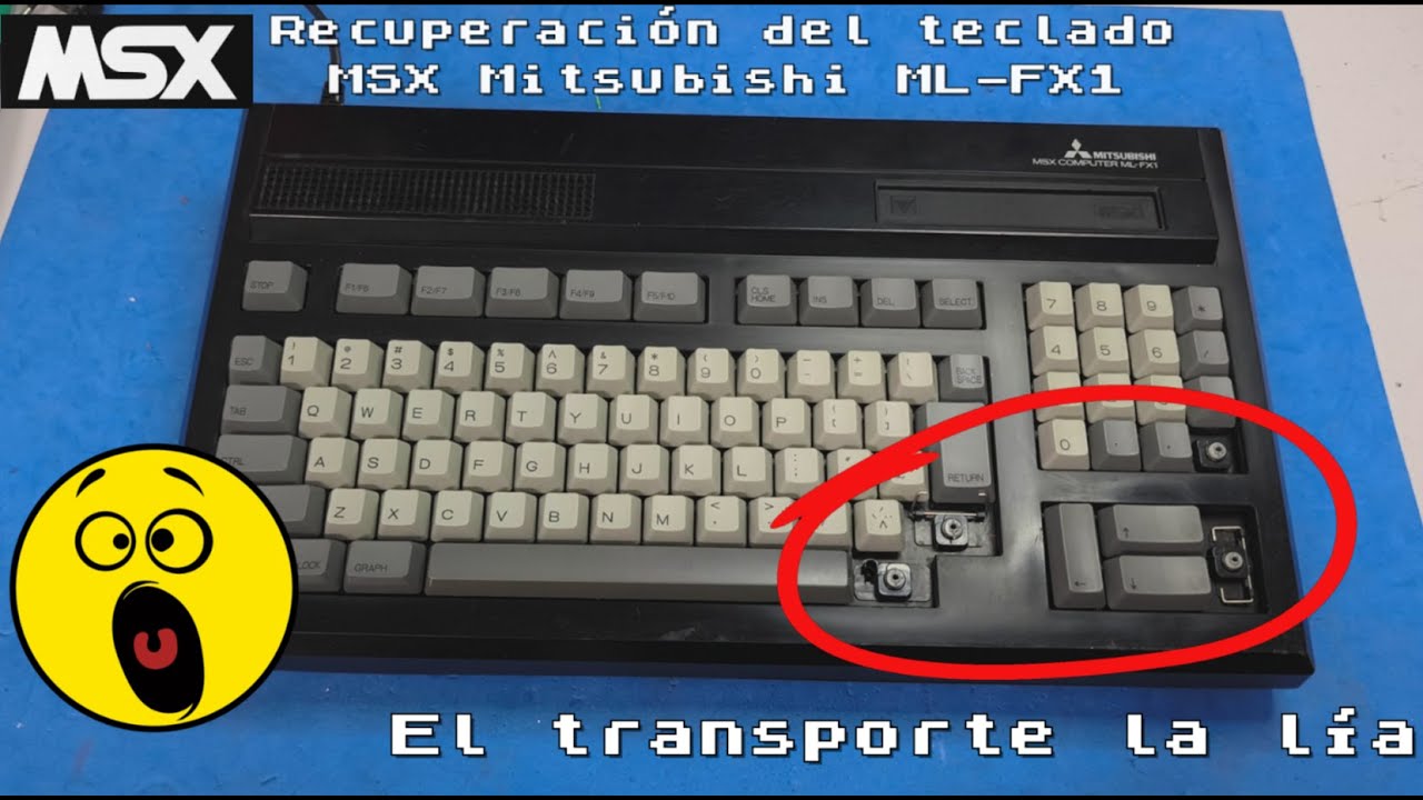 Reparación teclado MSX Mitsubishi ML-FX1 - YouTube