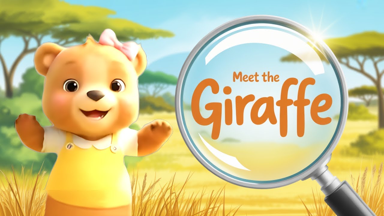 Learning Animals with Hummy Bear Giraffe Facts & Fun for Toddlers - YouTube
