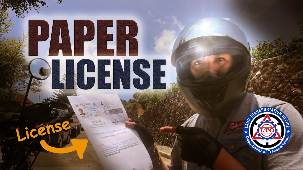 Paper License | Paano Kumuha ng Driver's License 2023 | DL Codes - YouTube