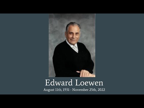 Edward Loewen - Funeral Service - December 17 - 11:00am - YouTube