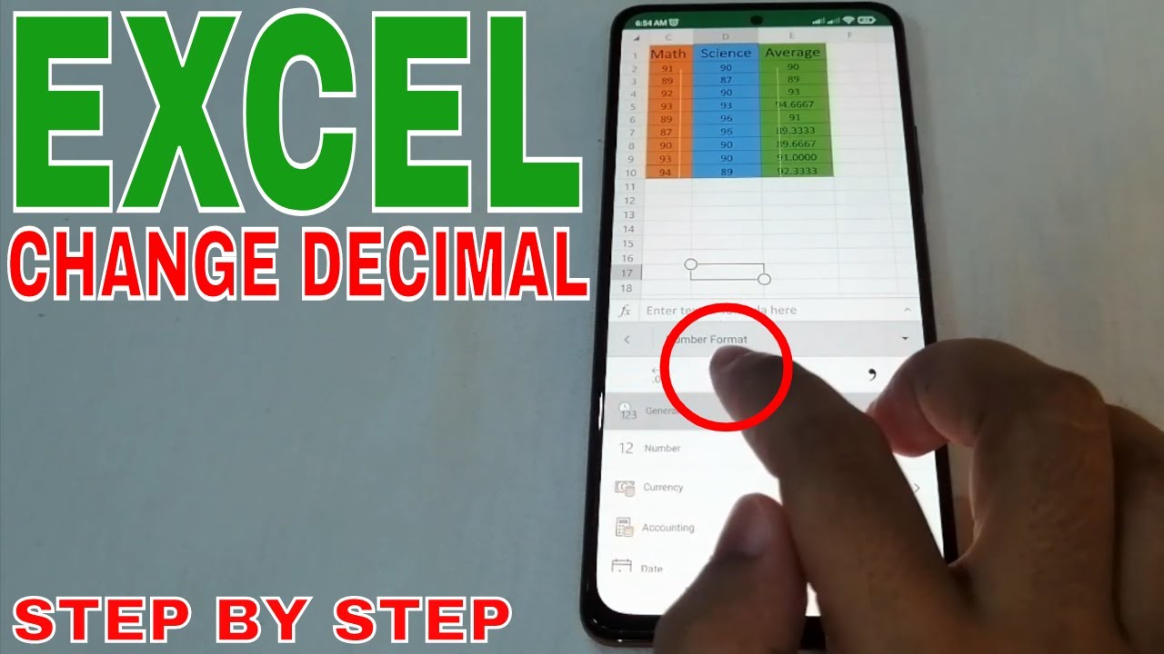 How To Change Decimal Places Of Numbers In MS Excel 🔴 - YouTube
