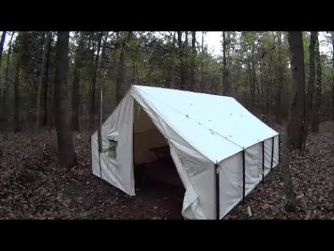 Wall Tent Muzzleloader Deer Camp - YouTube