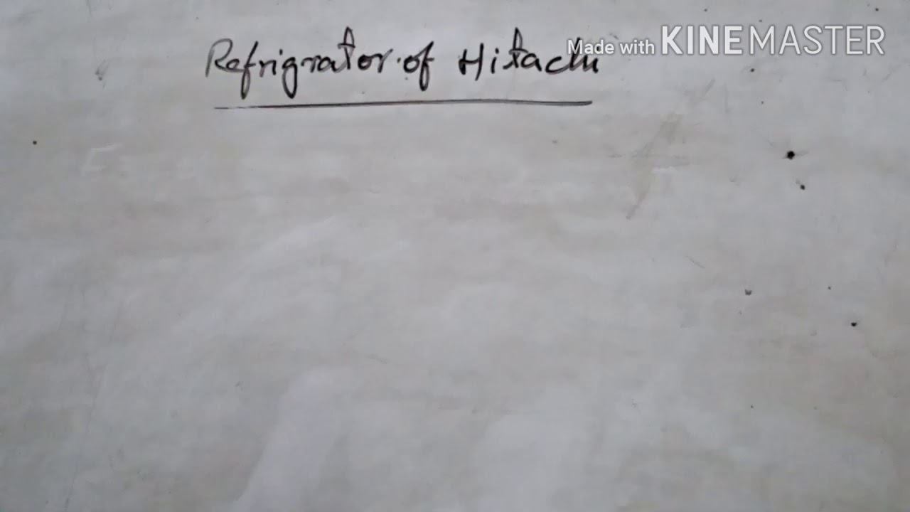 Refregrator (Hitachi) error codes - YouTube