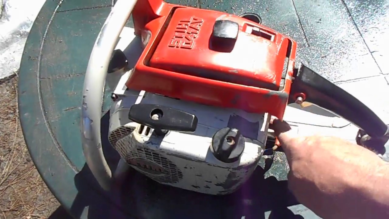 Stihl 041AV Chainsaw Test Run - YouTube