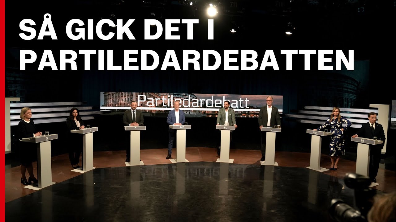 Hör partiledarna svara på frågan: "Vad tar du med dig från debatten ...
