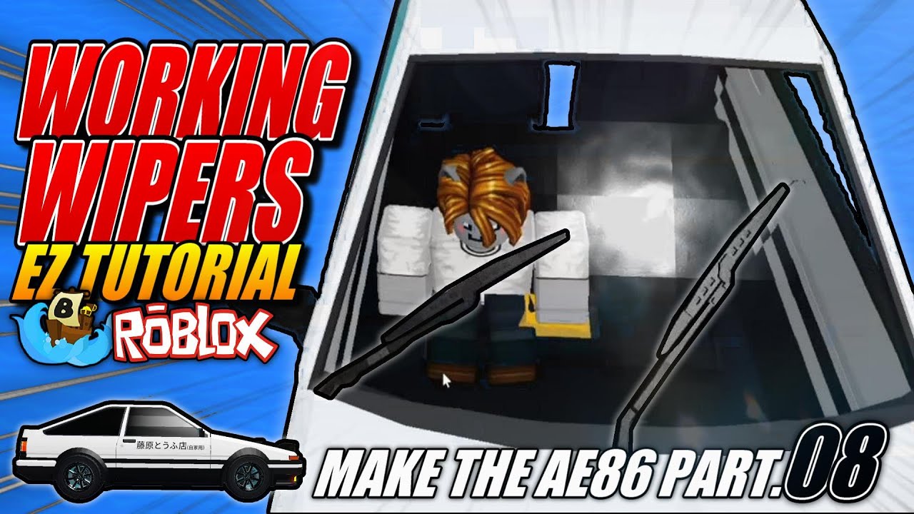 【Roblox】How to make *Working Wipers* in Build A Boat | Make the AE86 ...