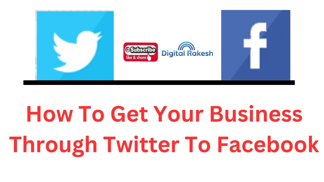 How To Get Your Business Through Twitter To Facebook - YouTube