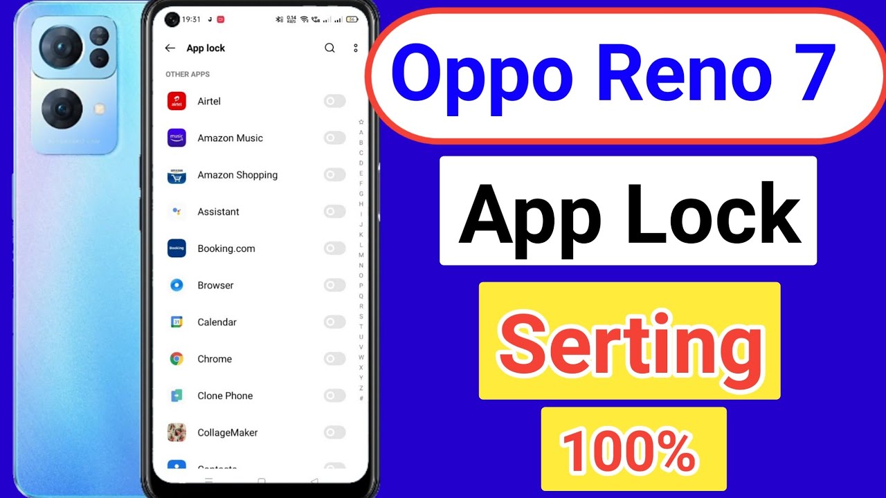 how to lock apps in oppo reno 7/oppo reno 7 me app lock kaise kare/oppo ...