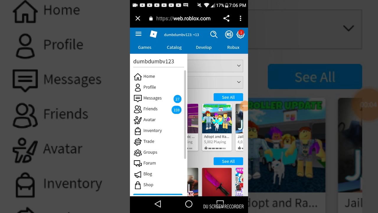 This is my real roblox account - YouTube