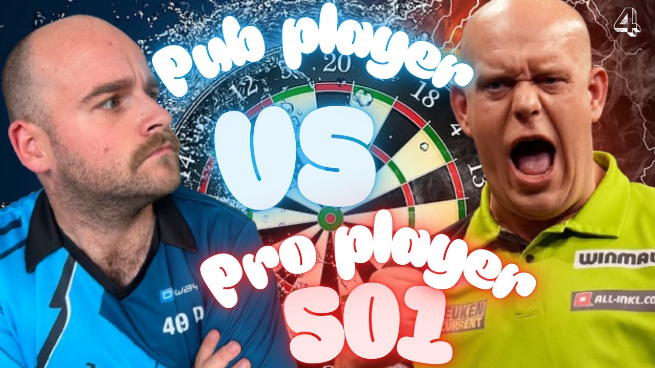 Pub Darts Player VS Professional Darts Player - Michael Van Gerwen ...