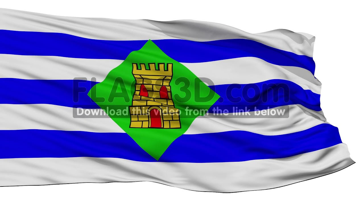 Isolated Vieques city flag, Puerto Rico - YouTube