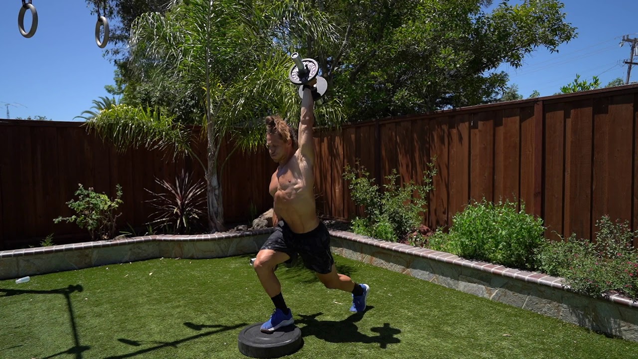 Dumbbell Cross Body Drop Lunge - YouTube