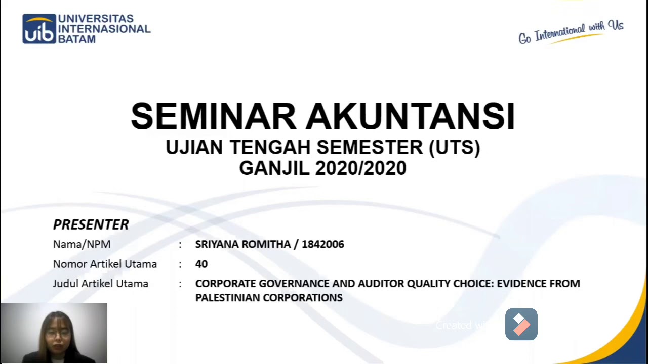 UTS Seminar Akuntansi UIB_SriyanaRomitha_1842006_5AKMD #UniversitasInternasionalBatam - YouTube