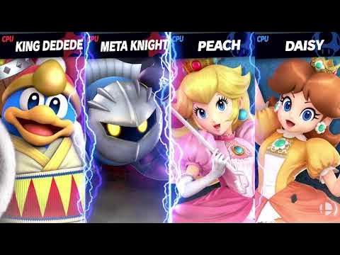 Super Smash Bros. Ultimate - Battle #2067 King Dedede & Meta Knight VS Peach & Daisy - YouTube