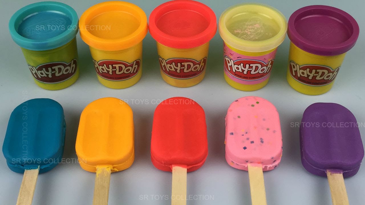 Play Doh ICE CREAM Surprise TOYS Olaf, Elsa, Iron Man, Captain America ...