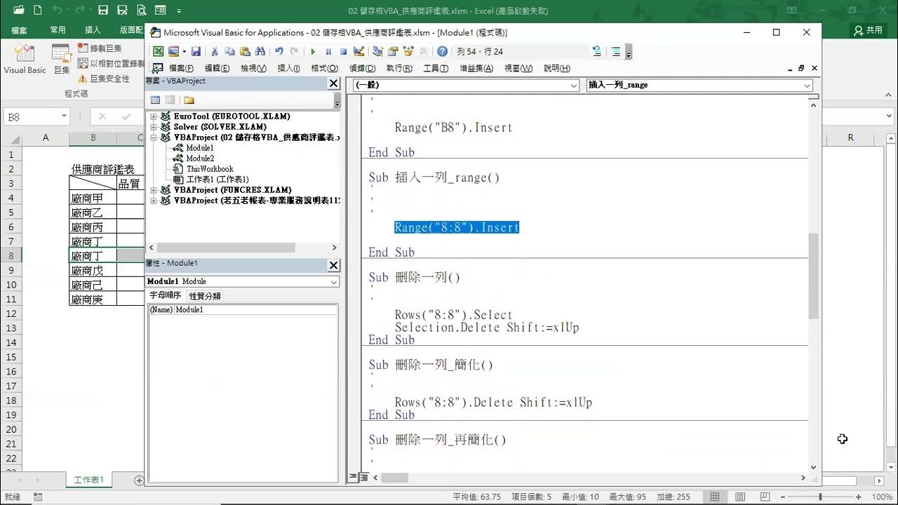 20240730-13 Excel VBA 複製貼上與偵錯 - YouTube