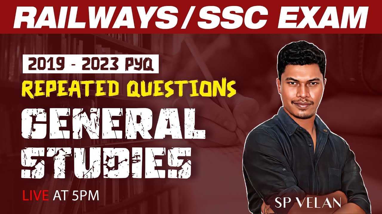 General Studies Most Repeated Questions | From 2019-2023 | by SP Velan ...