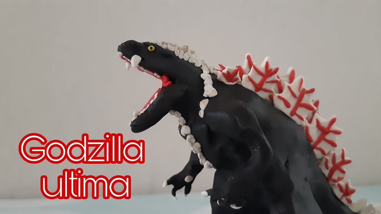 Godzilla ultima clay figure | stop motion showcase - YouTube