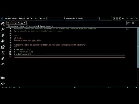 Funciones Lambda Python - YouTube