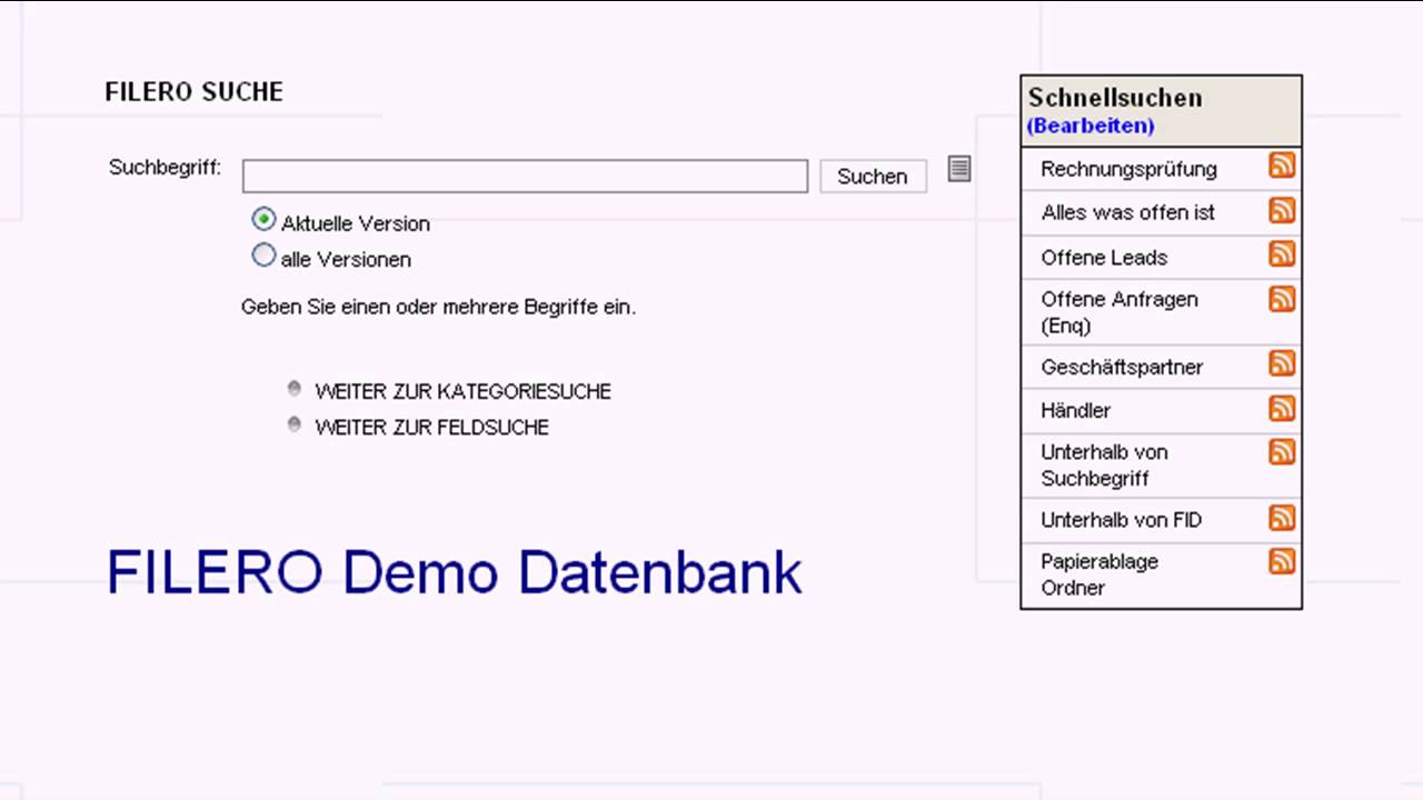 FILERO Demo: strukturierte Ablage unstrukturierter Daten - YouTube