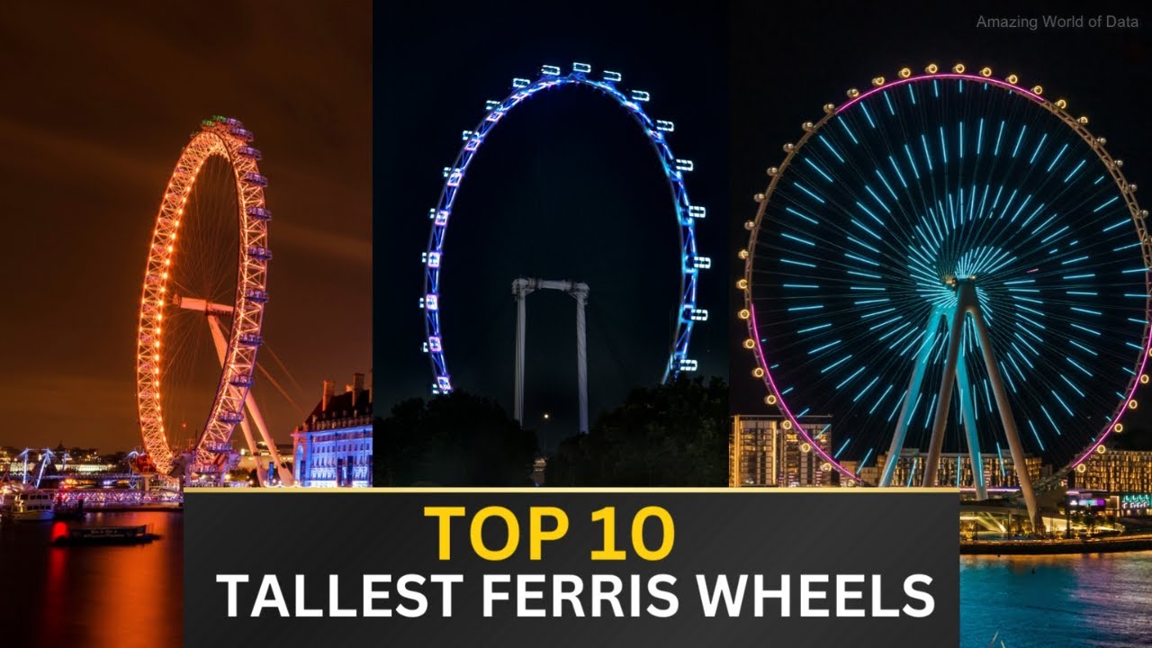 The Top 10 Tallest Ferris Wheels in the World - YouTube