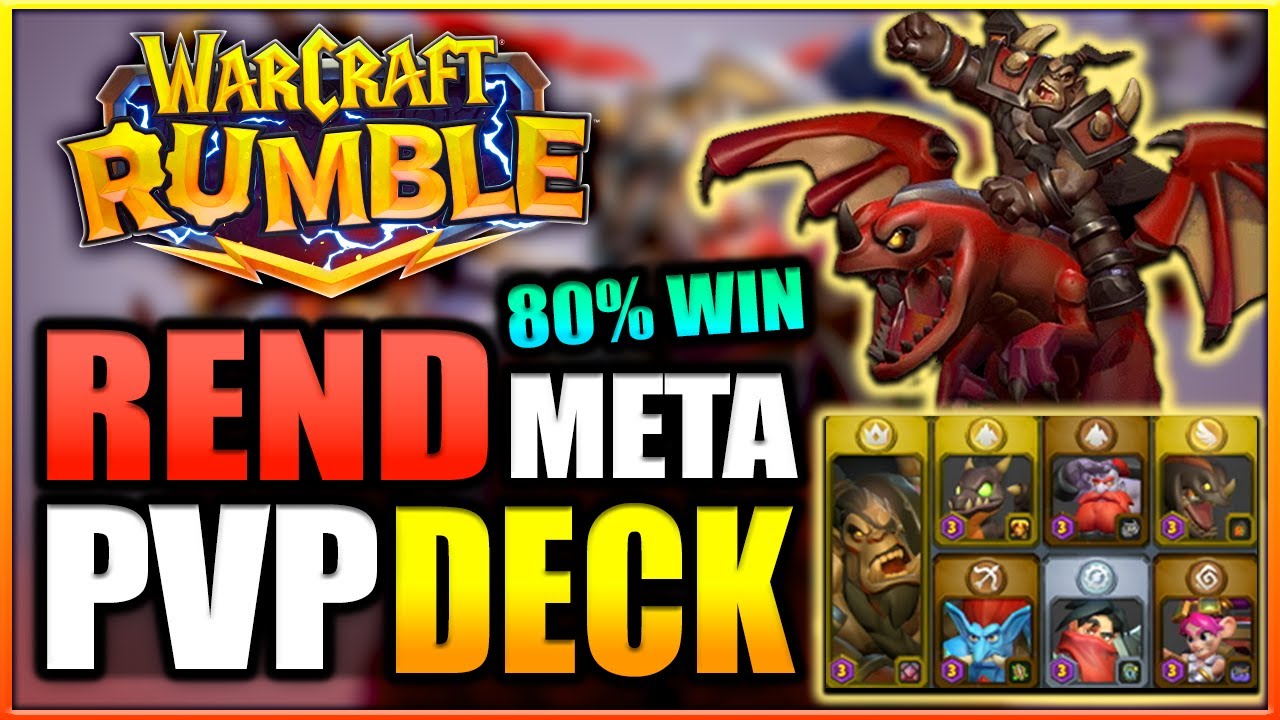 HIGH RANK Rend PvP DECK - Full Guide - Warcraft Rumble Deck Guide - YouTube